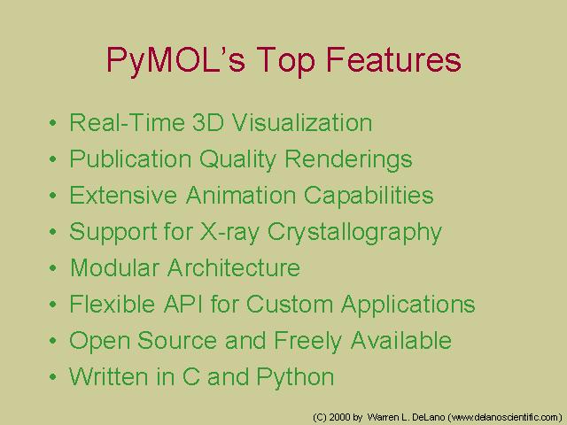 PyMOL’s Top Features
